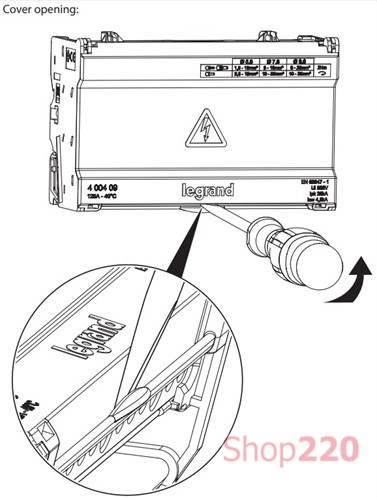 Кросс-модуль 40А на din-рейку LEXIC 400404 Legrand - цена, купить в ...