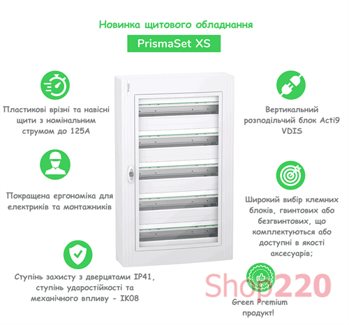 LVSXV318 Мультимедийный щит навесной на 54 модуля, белая дверь ...