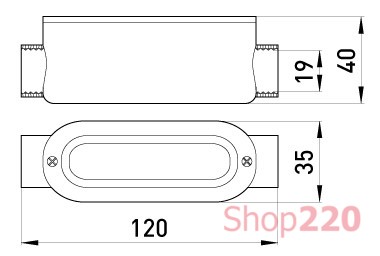 i0550001 ENEXT e.industrial.pipe.db.revise.direct.1/2" Соединитель ...
