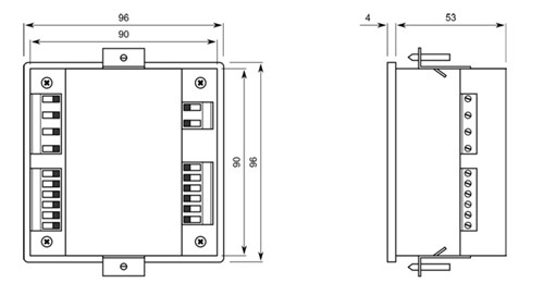 4656905 ETI Регулятор реактивной мощности PFC 6 RS (6 ступеней, 97х97) - цена, купить в Киеве ...