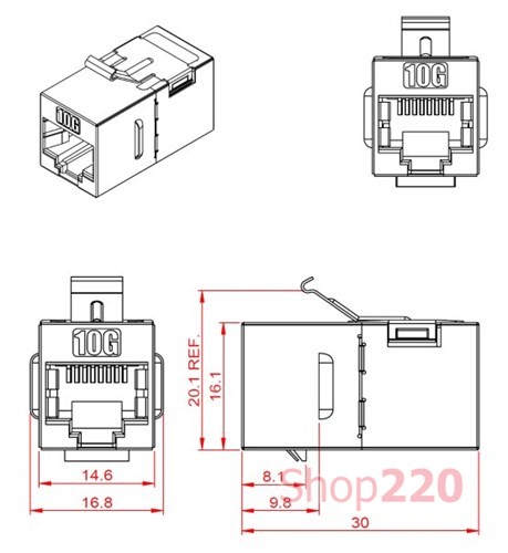 940083 Bachmann купить модуль RJ45 Cat6 Keystone в Киеве, цена в Украине